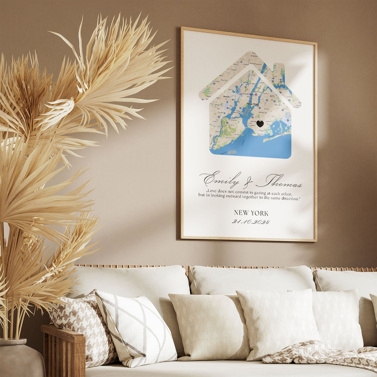 Custom Map Posters – Personalised Location Map Print – UK Custom Posters