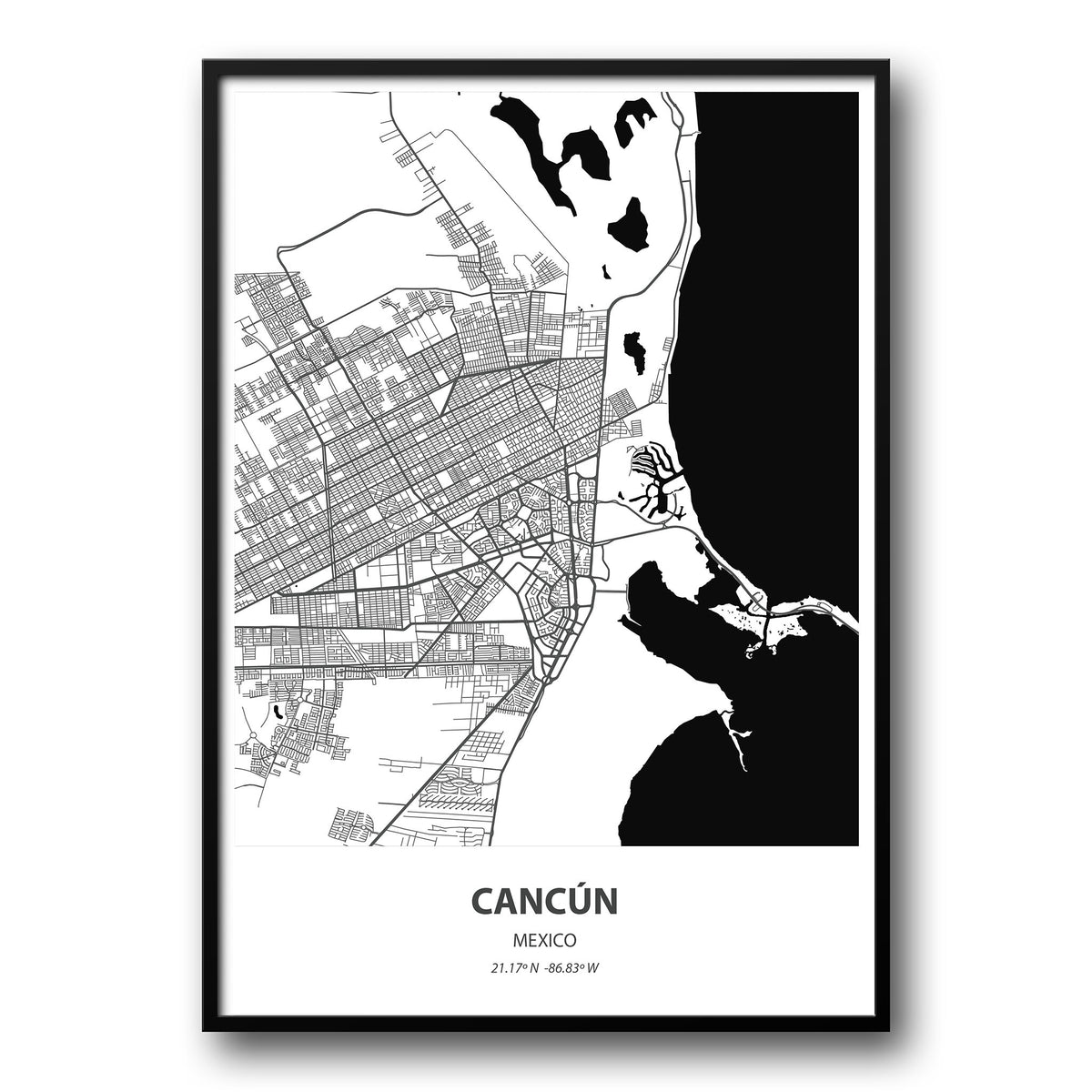 Cancun – Timeless City Guide | Premium City Map Prints & Decor – UK Custom Posters