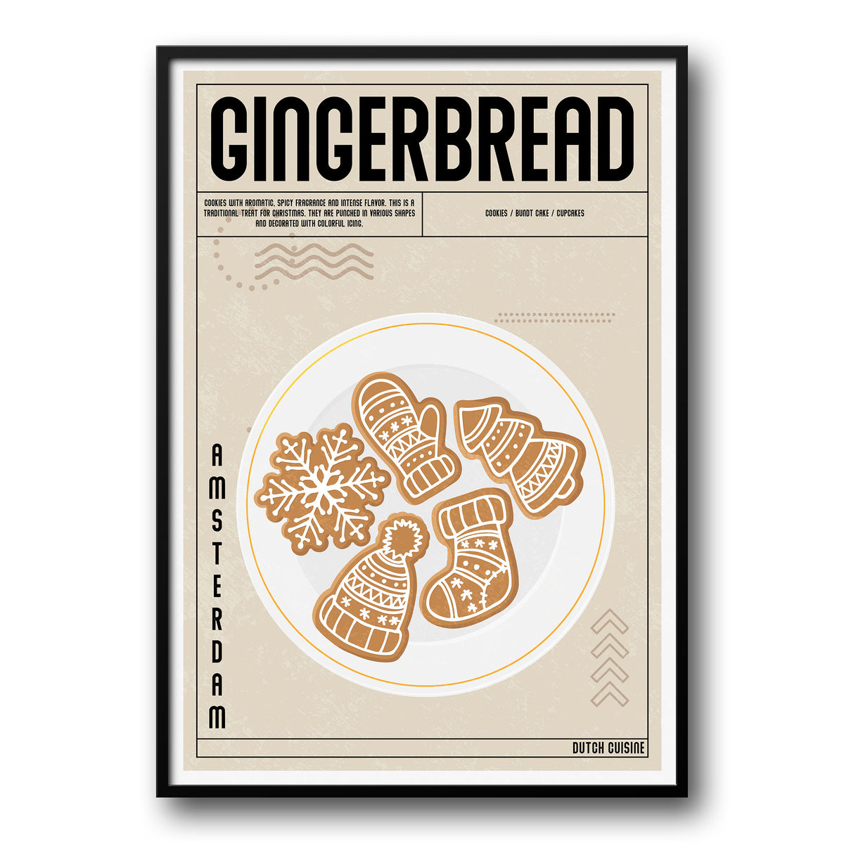 Gingerbread Poster Kitchen Poster – UK Custom Posters