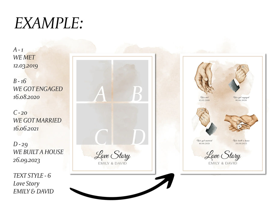 Custom Hands with 4 Story Stages | The Perfect Blend of Style & Art ...