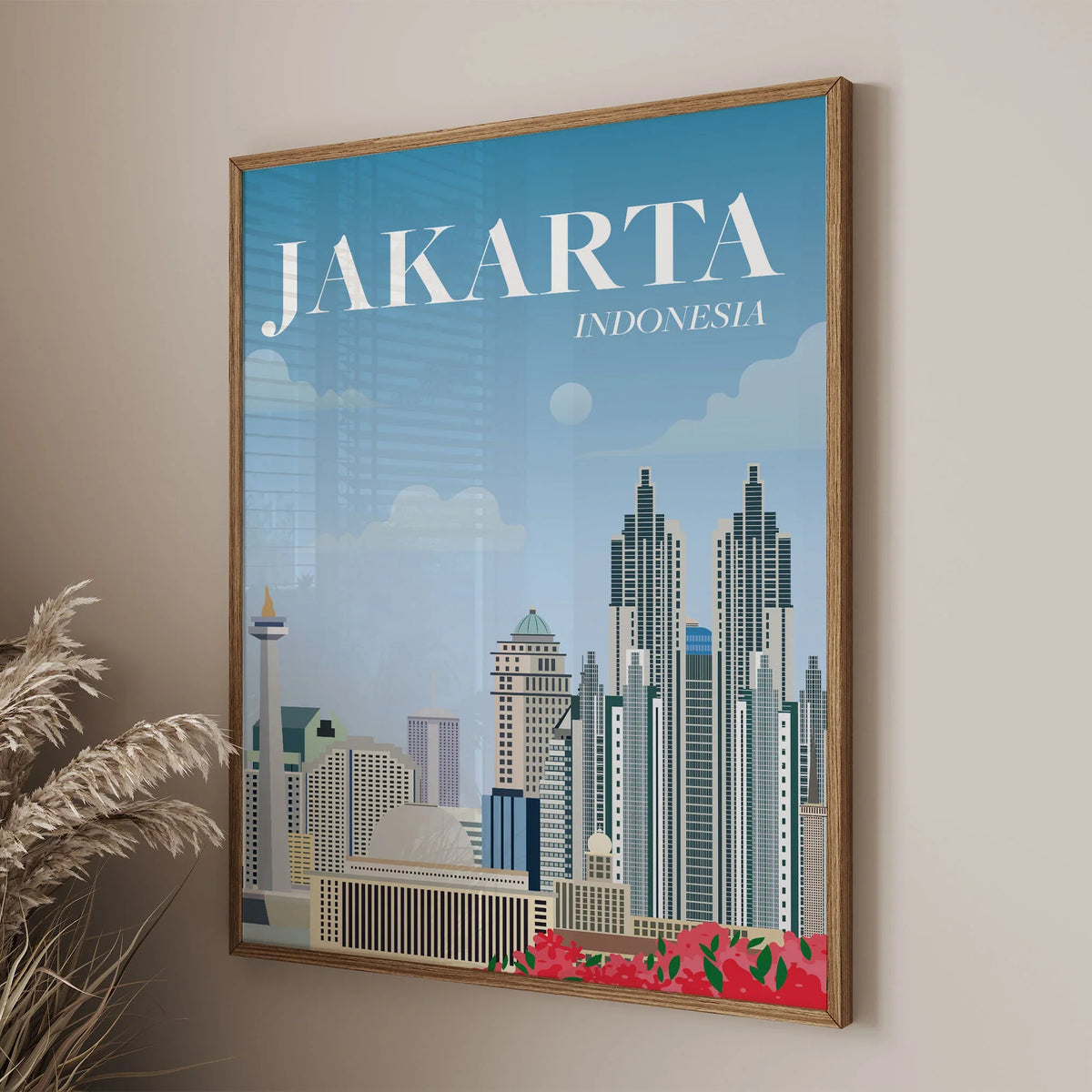 Jakarta, Indonesia Travel Poster – UK Custom Posters