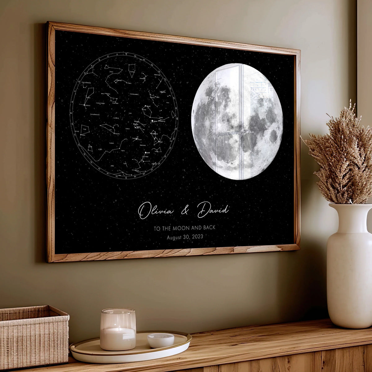 Star Map Print - Your Special Date in the Stars – UK Custom Posters