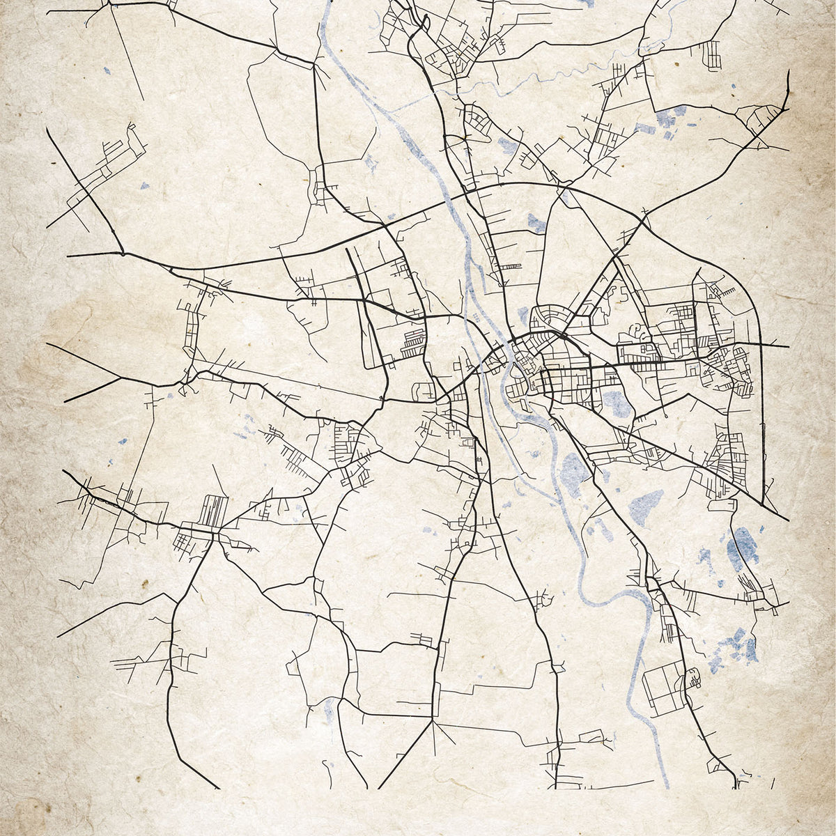 Opole Map Poster in 12 Styles – UK Custom Posters