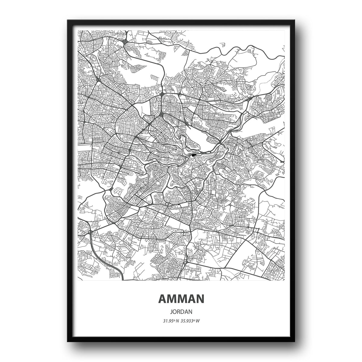 Amman – Artistic Map Illustration | Premium City Map Prints & Decor ...