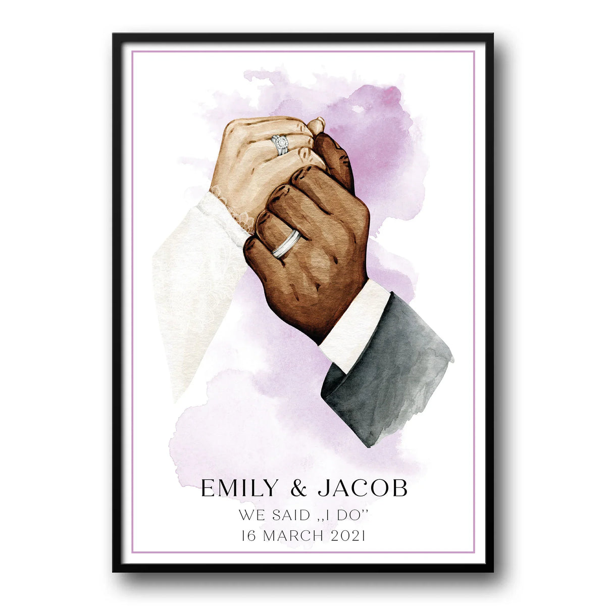 Custom Hands - Wedding | Unique and Timeless Poster – UK Custom Posters