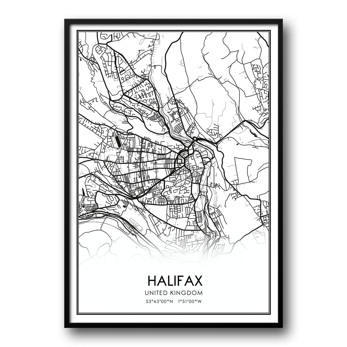 Halifax – Historic City Blueprint | Premium City Map Prints & Decor ...