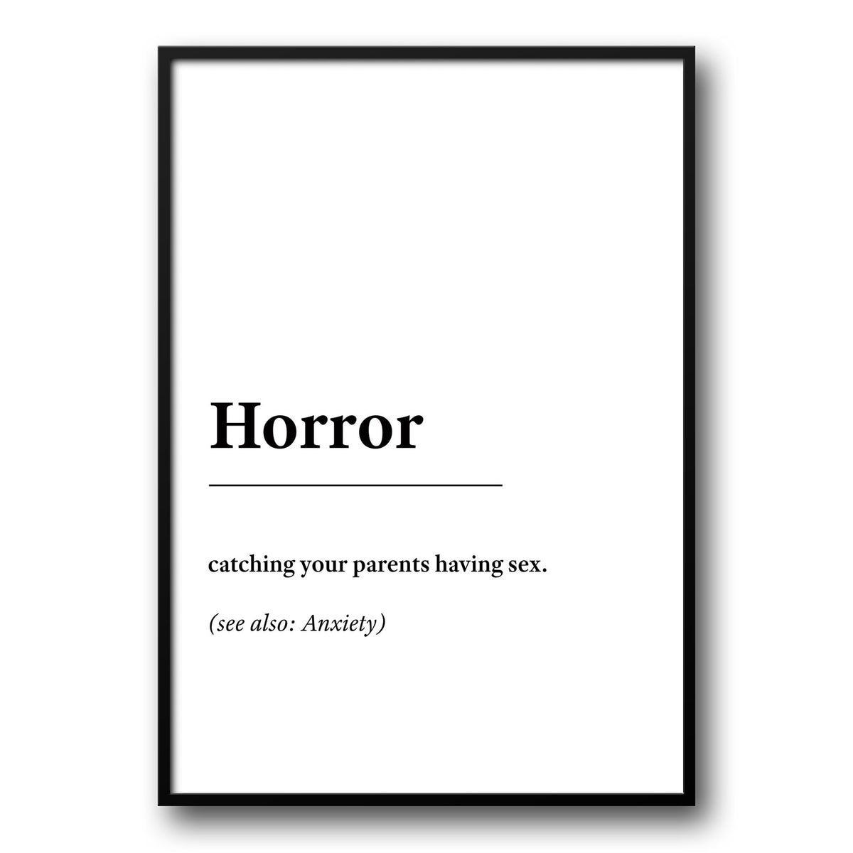 Horror Urban Dictionary Poster – UK Custom Posters