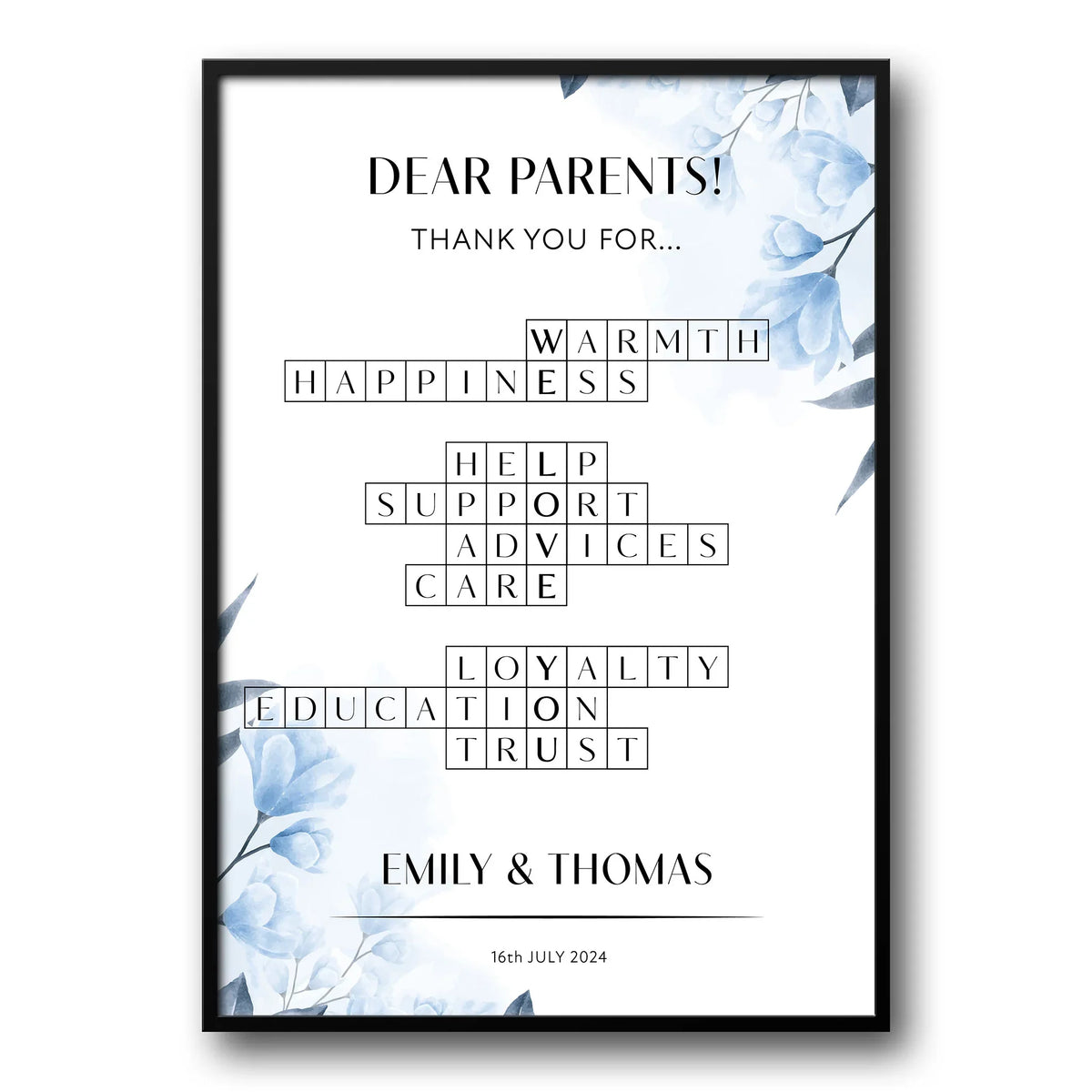 Custom Crosswords | Artistic Expression for Your Space – UK Custom Posters