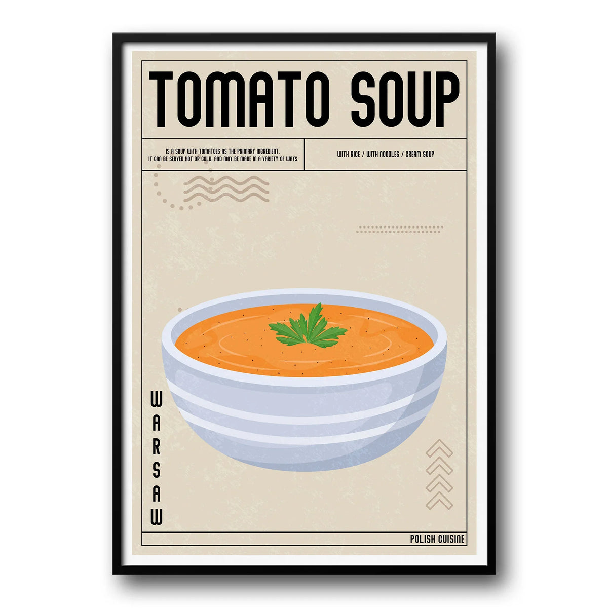 Tomato Soup Poster Kitchen Poster – UK Custom Posters