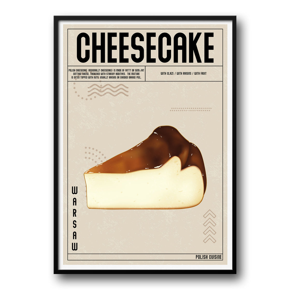 Cheesecake Poster – UK Custom Posters