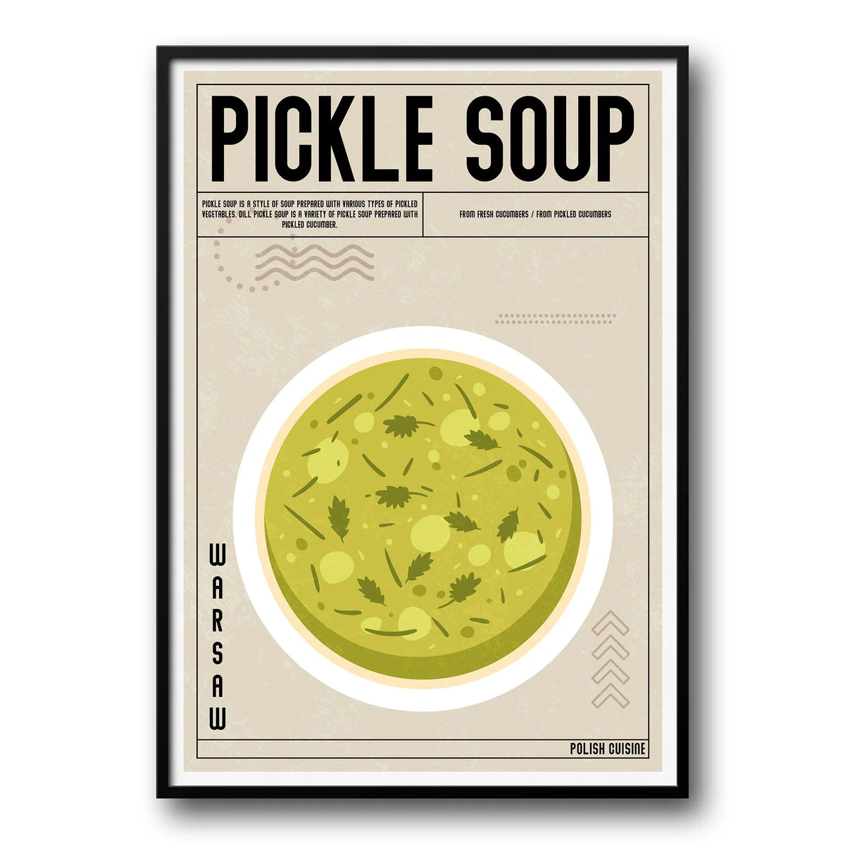 Pickle Soup Poster Kitchen Poster – UK Custom Posters