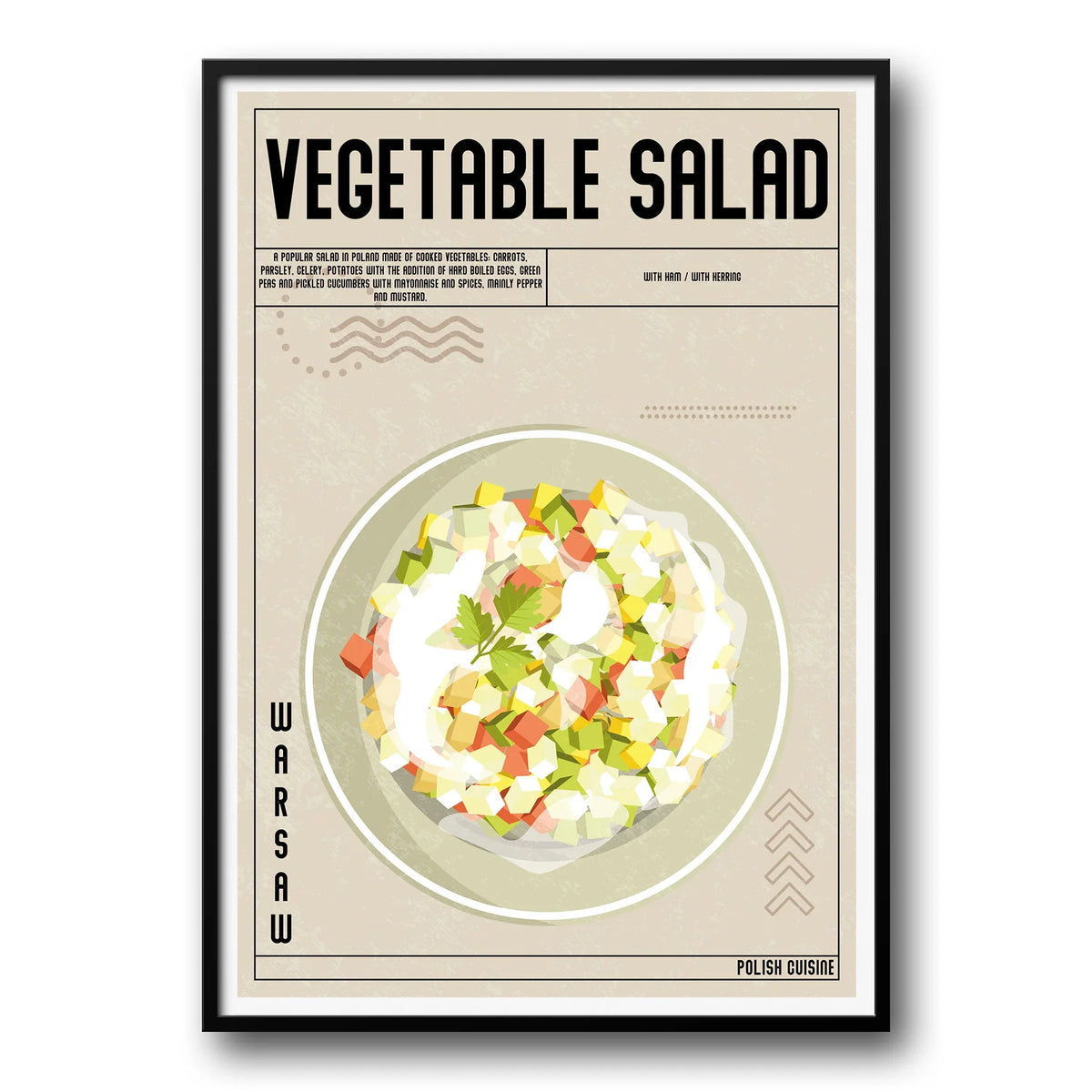 Vegetable Salad Poster Kitchen Poster – UK Custom Posters