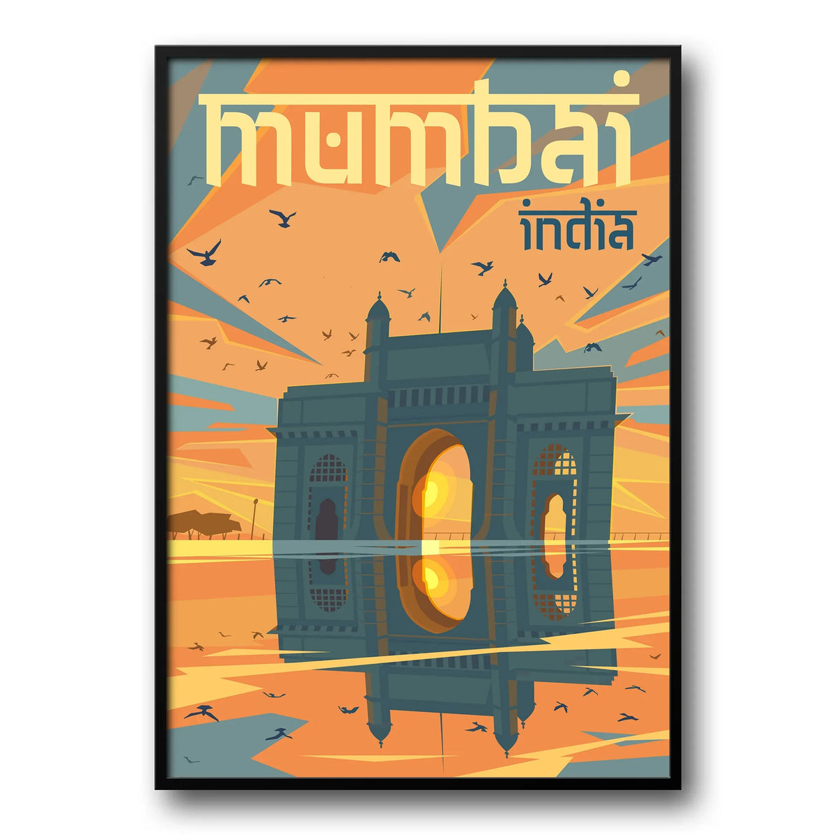 Mumbai India Travel Poster – UK Custom Posters