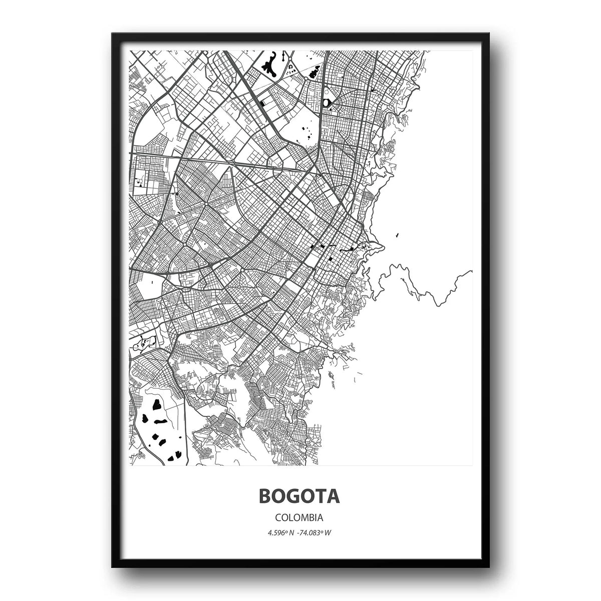 Bogota – Aesthetic Map Design | Premium City Map Prints & Decor – UK ...