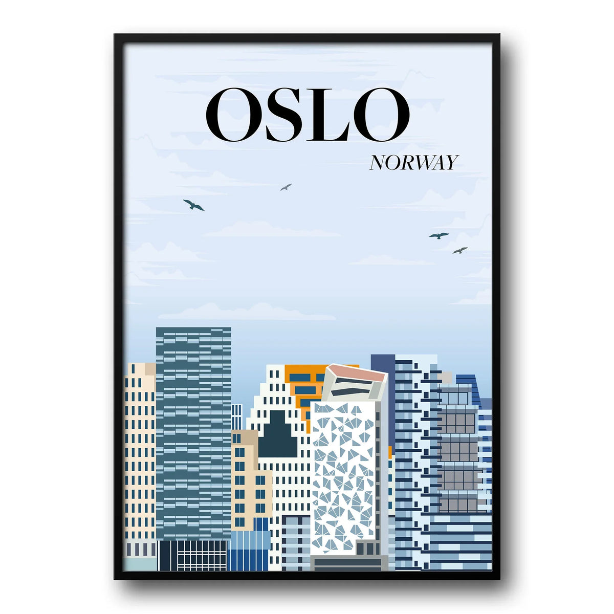 Oslo Travel Poster – UK Custom Posters