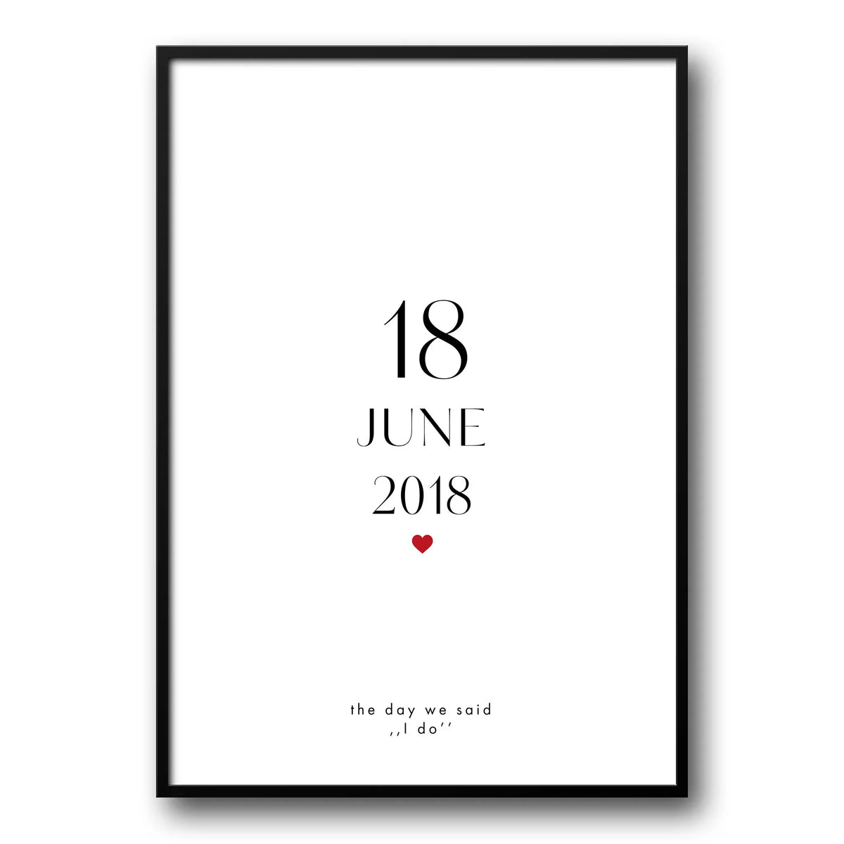 Custom Date - 1 Date | Contemporary Custom Illustration – UK Custom Posters