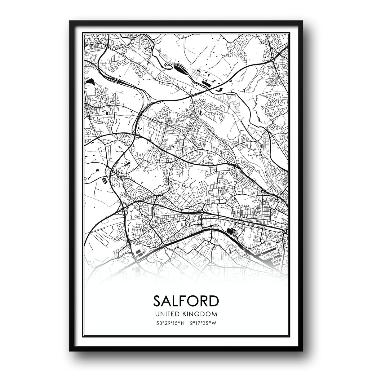 Salford – Timeless City Guide | Premium City Map Prints & Decor – UK ...