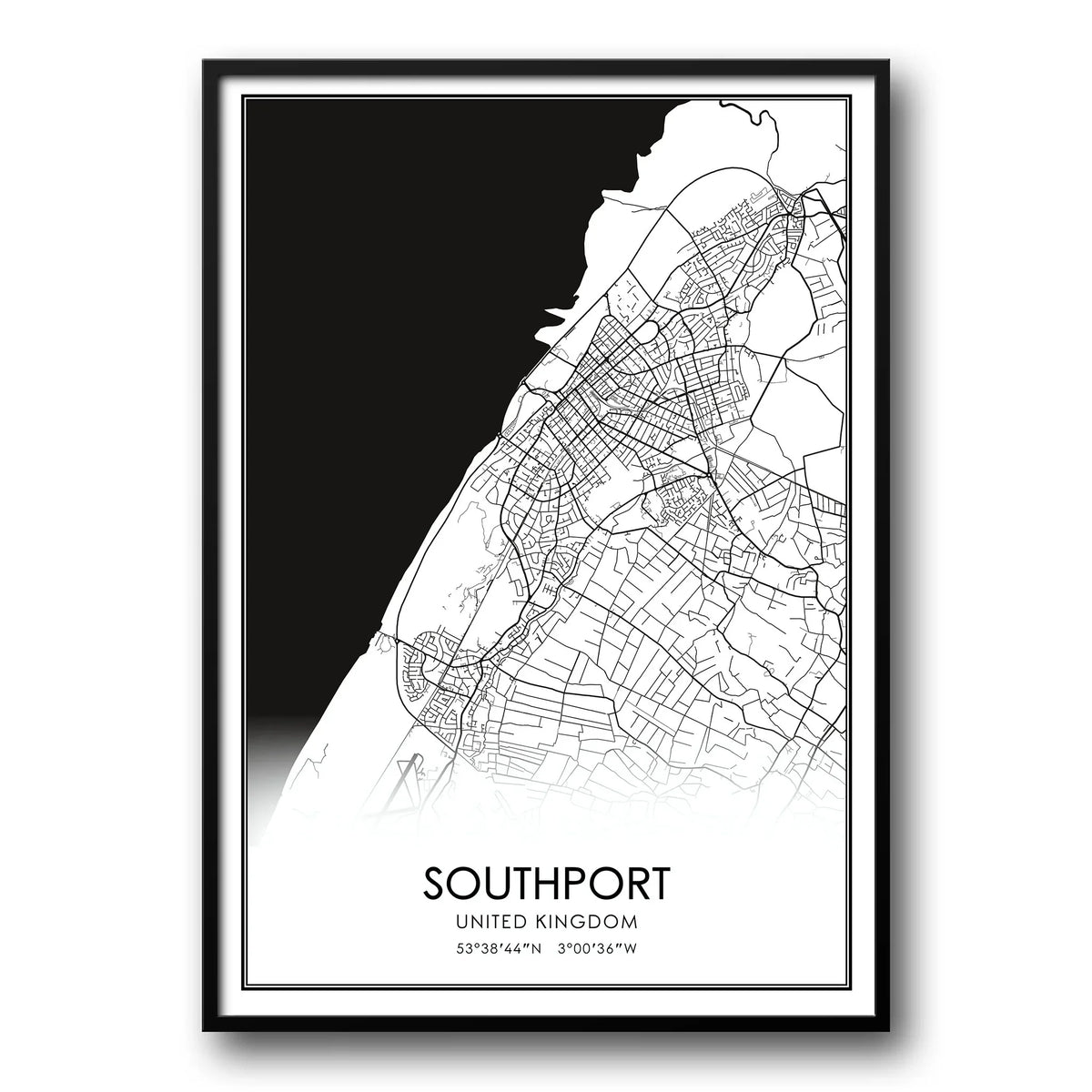 Southport – Classic City Layout | Premium City Map Prints & Decor – UK ...