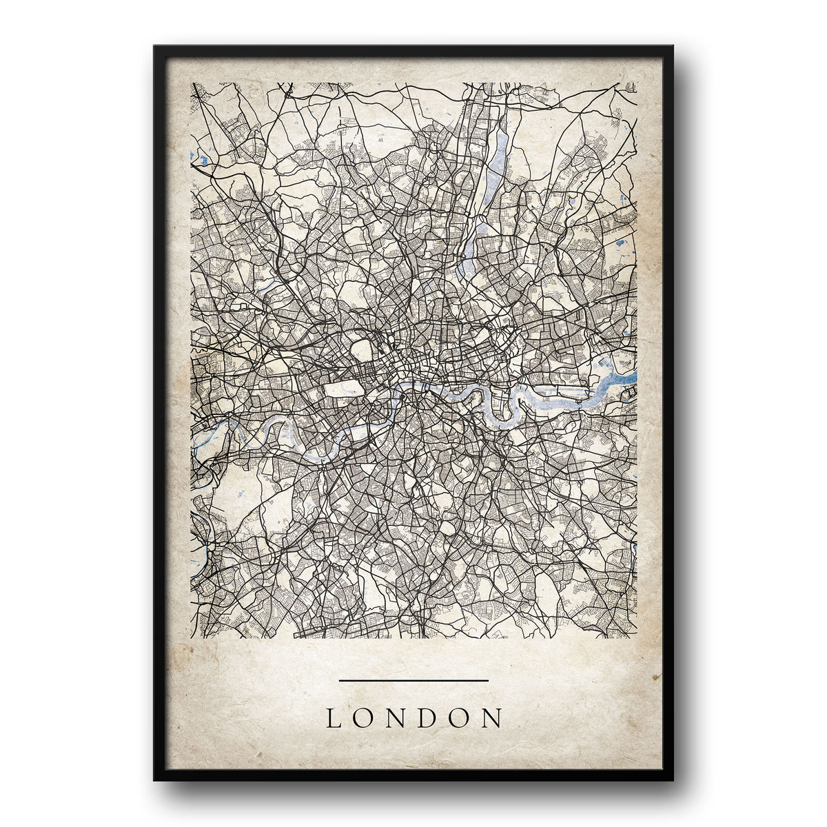 London Map Poster in 12 Styles – UK Custom Posters