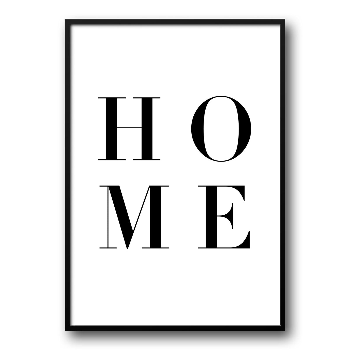 HOME Typography Poster – UK Custom Posters