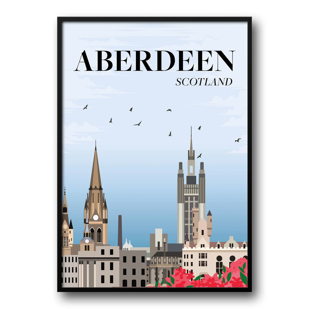 Aberdeen Travel Poster – UK Custom Posters