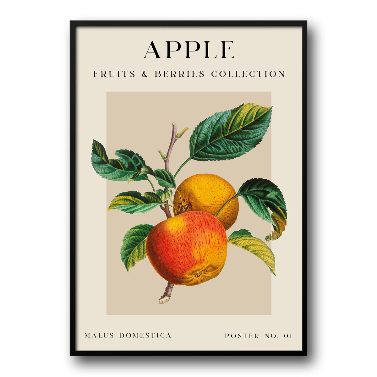 Vintage-Inspired Apple Poster – UK Custom Posters