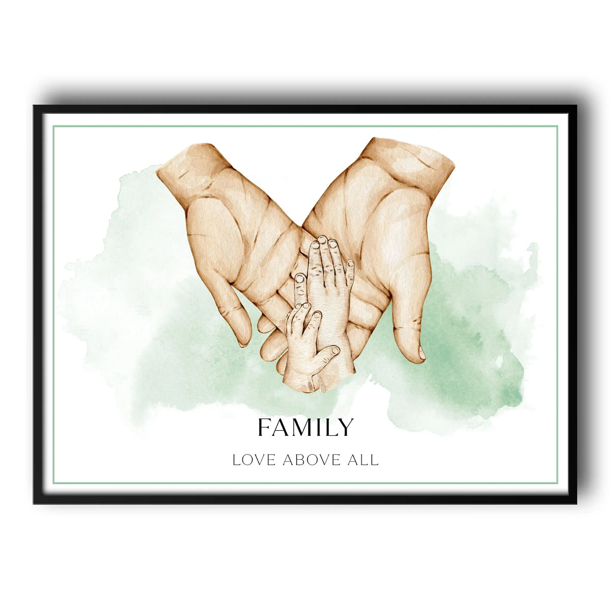 Custom Hands - Family | Minimalist Personalized Artwork – UK Custom Posters